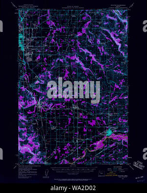 Stayton, Oregon, map 1957, 1:62500, United States of America by ...