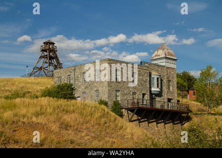 Old Fire Tower (Guardian of the Gulch) silhouette, Helena, Montana ...