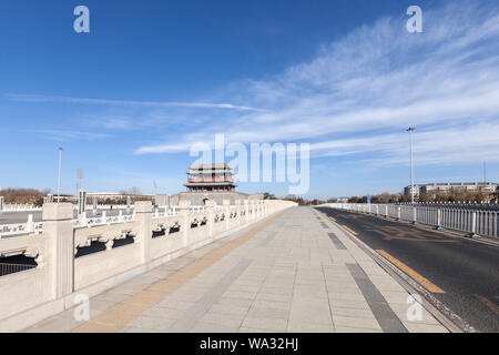 Beijing yongdingmen gate tower Stock Photo - Alamy