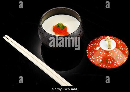 Japanese cuisine, roe milk custard Stock Photo - Alamy
