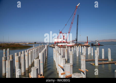 Wharf 2 construction at Military Ocean Terminal Concord (MOTCO). The U ...
