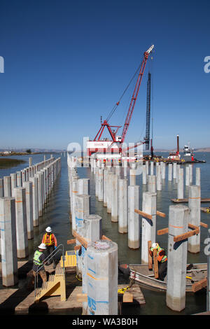Wharf 2 construction at Military Ocean Terminal Concord (MOTCO). The U ...