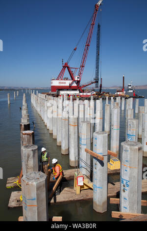 Wharf 2 construction at Military Ocean Terminal Concord (MOTCO). The U ...