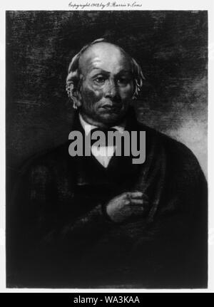 A portrait of Black Hawk, the notable Native American leader and ...