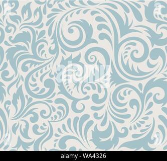 Vector floral seamless patternn background for textile, paper or ...