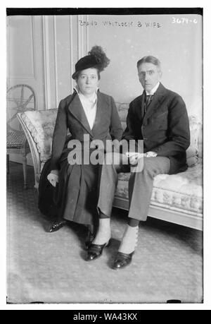 Brand Whitlock and wife Stock Photo - Alamy