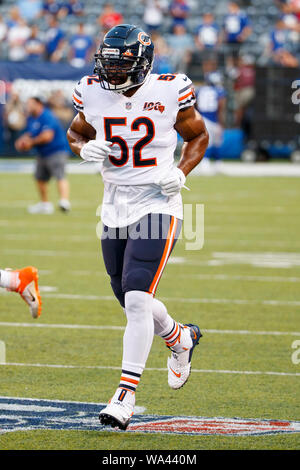 Chicago Bears outside linebacker Khalil Mack (52) defends against the ...