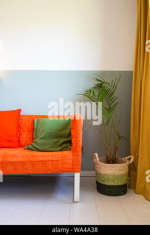 apartment window with colorful curtains Stock Photo - Alamy