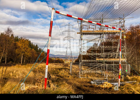 Beauly to Denny Pylon working Stock Photo - Alamy