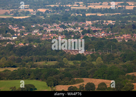 UK Cheshire Congleton railway viaduct over River Dane Stock Photo ...
