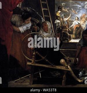 Diego Velázquez - The Fable of Arachne (detail Stock Photo - Alamy