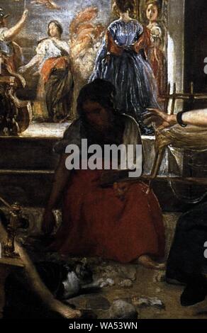Diego Velázquez - The Fable of Arachne (detail Stock Photo - Alamy