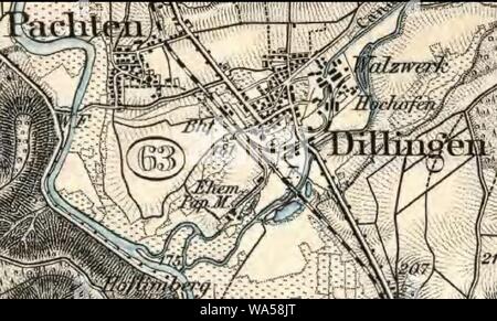 Dillingen Saar 1893 Stock Photo - Alamy