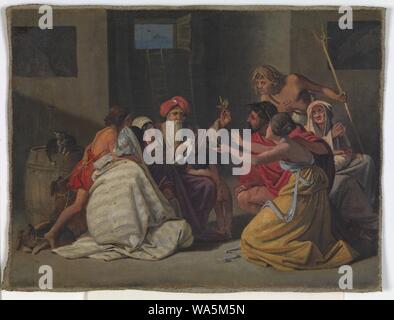 Ditlev Blunck, Udkast til maleriet Noah i arken Stock Photo - Alamy