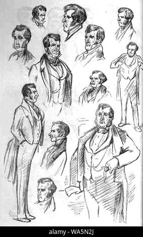‘Dix sept esquisses de Mr Dombey’ refers to a series of 17 sketches ...