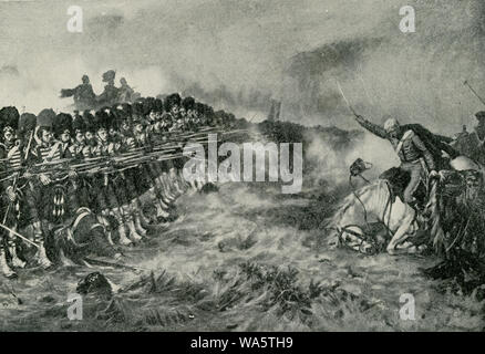 The Thin Red Line, Battle of Balaclava, painting by Robert Gibb, 1881 ...