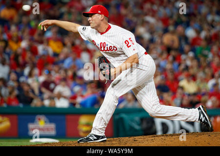 Philadelphia Phillies' Jared Hughes in action during a baseball game ...