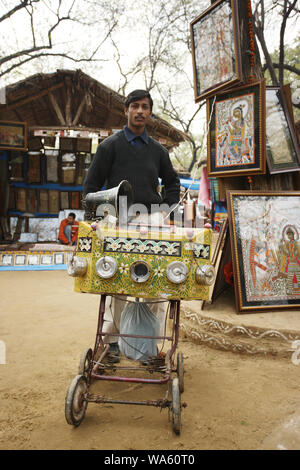 Man standing at a bioscope Stock Photo - Alamy
