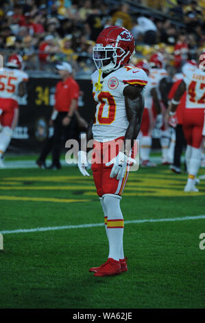 August 17th, 2019: Sammy Watkins #14 during the Pittsburgh Steelers vs ...