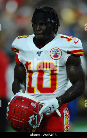 August 17th, 2019: Tyreek Hill #10 during the Pittsburgh Steelers vs ...