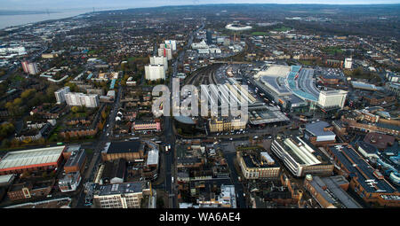 Aerial view of Kingston upon Hull Stock Photo - Alamy