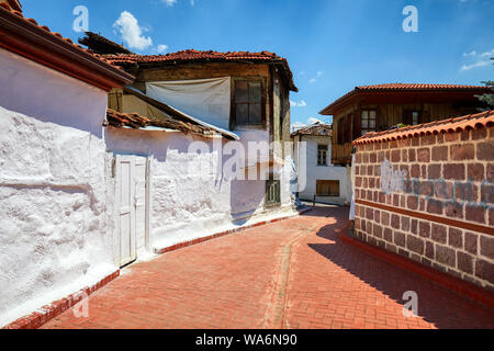 Historical Ankara restoration houses in Hamamonu district of Altindag ...