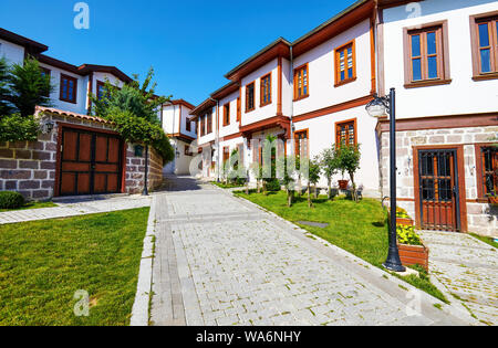 Historical Ankara restoration houses in Hamamonu district of Altindag ...