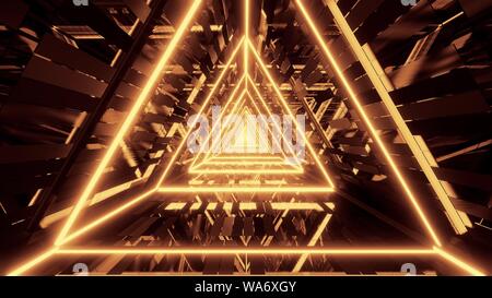 abstract glowing golden triangle wireframe background walpaper 3d ...