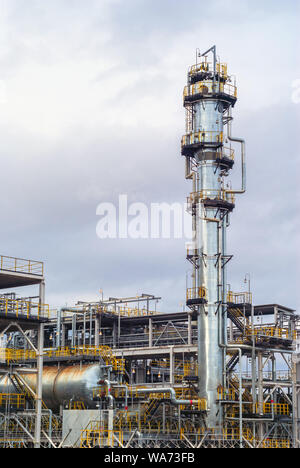 fluid catalytic cracking unit (FCC) in a modern chemical factory ...