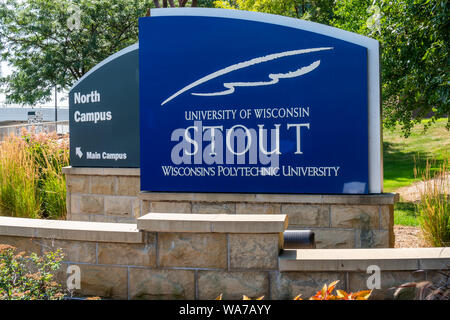 MENOMINEE, WI/USA - AUGUST 17, 2019: Memorial Student Center on the ...