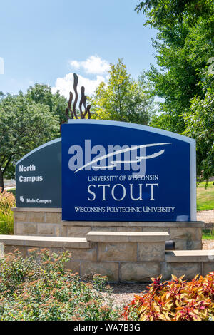 MENOMINEE, WI/USA - AUGUST 17, 2019: Memorial Student Center on the ...