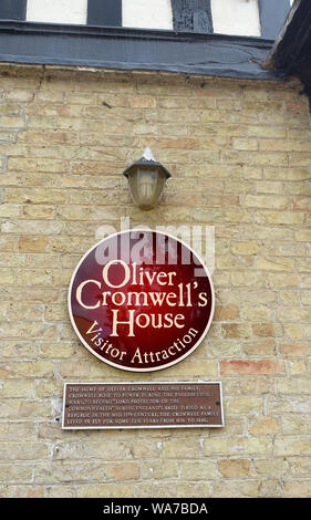 Family home of Oliver Cromwell in Ely, Cambridgeshire. Known as Oliver ...