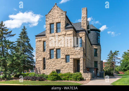MENOMINEE, WI/USA - AUGUST 17, 2019: Memorial Student Center on the ...