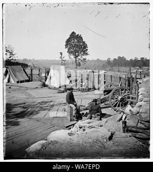 Atlanta, Georgia. Confederate fort in front of Atlanta, Civil War ...