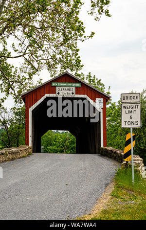 New Germantown Covered Bridge, Lower Buck Ridge Road, Jackson Township ...