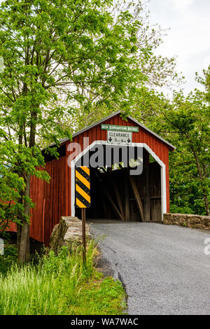 New Germantown Covered Bridge, Lower Buck Ridge Road, Jackson Township ...