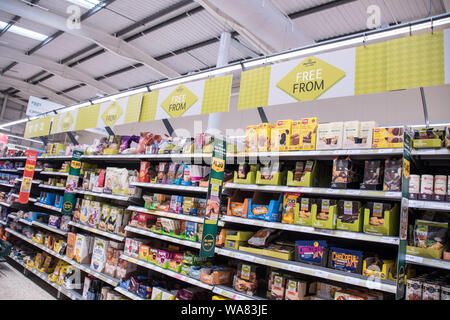 Free from aisle at Morrisons supermarket Stock Photo - Alamy