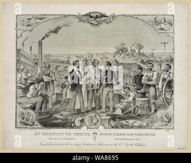 By industry we thrive. Progress our motto! Stock Photo - Alamy