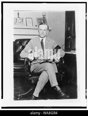 President Calvin Coolidge in full length portrait on south lawn of the ...