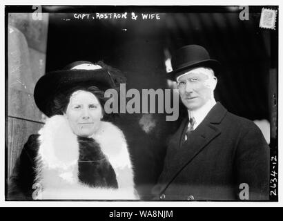 Capt. Rostron and wife Stock Photo - Alamy