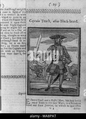 Captain Teach, alias Blackbeard Stock Photo - Alamy