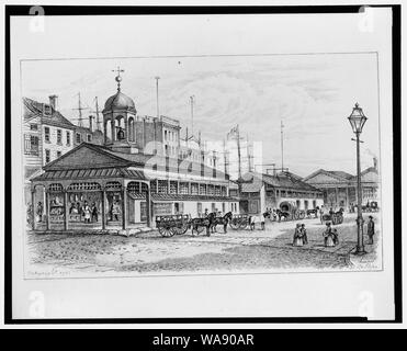 Catherine Market 1850 Stock Photo - Alamy