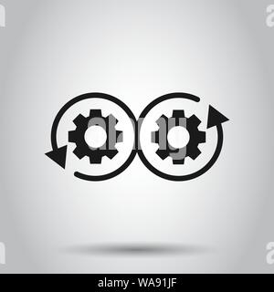 devops vector icon isolated on transparent background, devops logo ...