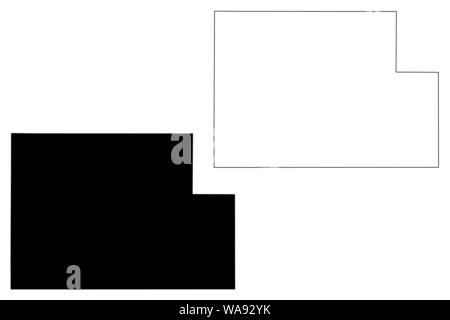 Menard County (Texas) outline map set Stock Vector Image & Art - Alamy