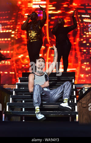 Years & Years performing in concert at Scarborough Open Air Theatre ...