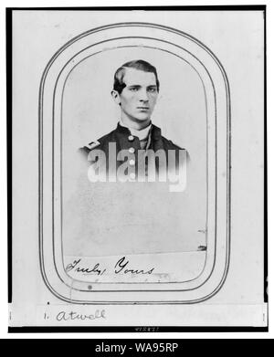 Charles A. Atwell, bust portrait, facing right, wearing military ...