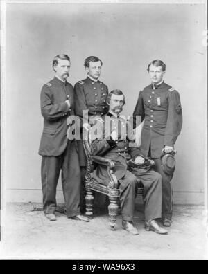 Major General Charles Griffin & staff Stock Photo - Alamy