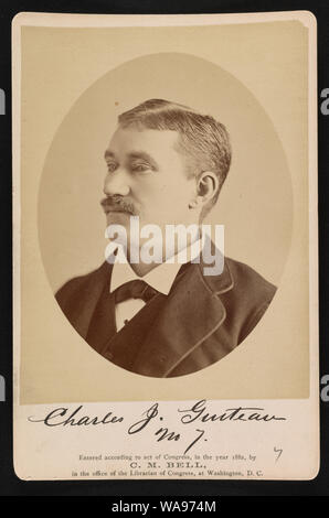 The assassination of president James Garfield by Charles Guiteau on ...