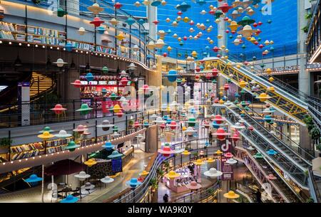 Customers shop at a newly-opened shopping mall decorated with unique ...