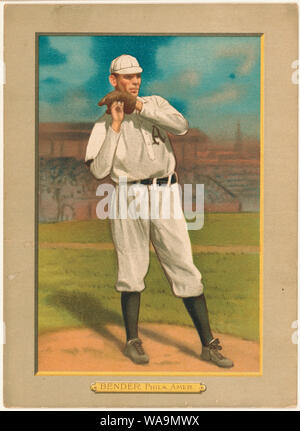 Chief Bender, Philadelphia Athletics, baseball card portrait Stock ...